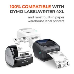 MUNBYN P130 Shipping Label Printer, 4"x6" Direct Thermal Shipping Label Compatible with DYMO LabelWriter 4XL 1744907,1755120, 220 Labels/Roll