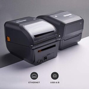 ZEBRA ZD420t Thermal Transfer Desktop Printer 300 dpi Print Width 4 in Ethernet USB ZD42043-T01E00EZ