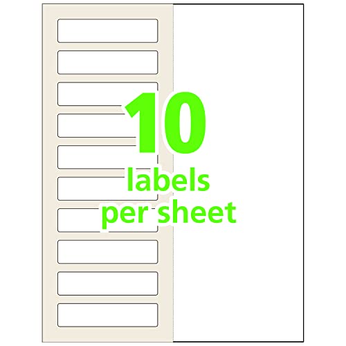 Avery Professional Grade Self-Laminating Water Resistant ID Labels, 3-1/2" x 1-1/32", 50 Pack (00753)