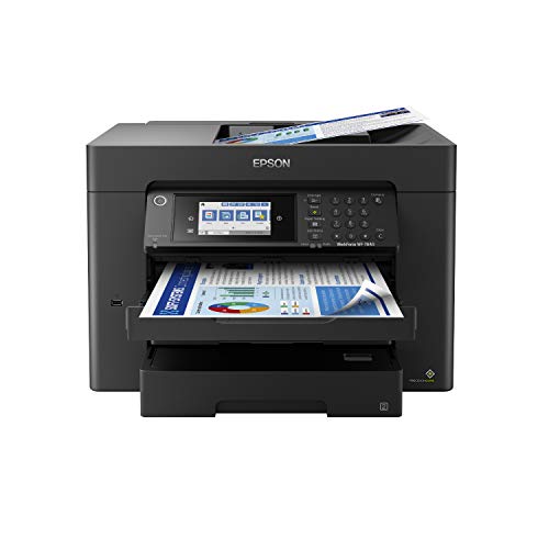 Epson Workforce Pro WF-7840 Wireless All-in-One Wide-Format Printer with Auto 2-Sided Print up to 13" x 19", 50-Page ADF, 500-sheet Paper Capacity. Full 1-Year Limited Warranty (Renewed)