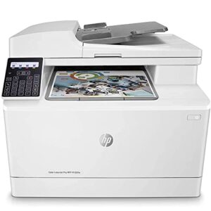 hp laserjet pro mfp m183fw all-in-one wireless color laser printer, print&copy&scan&fax, 16ppm, 600×600 dpi, mobile printing, 2-line display, 35-page adf, lanbertent printer cable