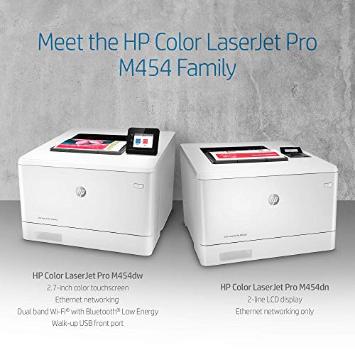 HP LaserJet Pro M454 M454dw Laser Printer - Color (Renewed)