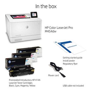 HP LaserJet Pro M454 M454dw Laser Printer - Color (Renewed)