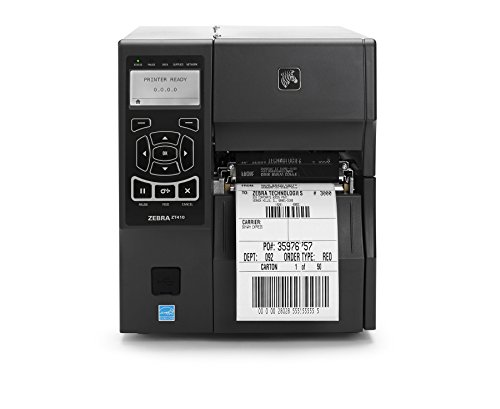 Zebra ZT41042-T010000Z ZT410 Industrial Thermal Transfer Table Top Printer, 203 DPI, Monochrome, With 10/100 Ethernet, Bluetooth 2.1, USB Host (Renewed)