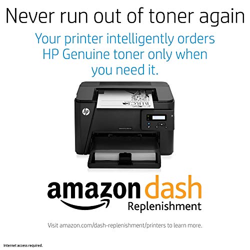 HP Laserjet Pro M201dw Wireless Monochrome Printer, Amazon Dash Replenishment Ready (CF456A) (Renewed)