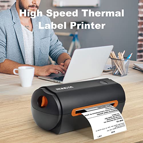 Rongta RP422 Thermal Shipping Label Printer, Desktop 4x6 Label Printer, Thermal Label Maker Compatible with Etsy, Shopify, Ebay, Amazon, FedEx, Support Multiple Systems