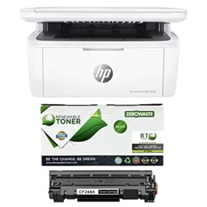 Renewable Toner Laser M29w MICR Printer Bundle with 1 RT 48A CF248A Starter Check Printing Cartridge (2 Items)