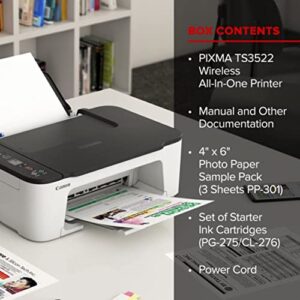 Canon Wireless Inkjet All in One Printer, Print Copy Fax Scan Mobile Printing with LCD Display, USB and WiFi Connection with 6 ft NeeGo Printer Cable