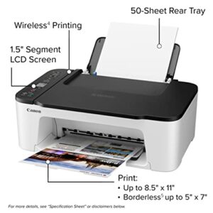 Canon Wireless Inkjet All in One Printer, Print Copy Fax Scan Mobile Printing with LCD Display, USB and WiFi Connection with 6 ft NeeGo Printer Cable