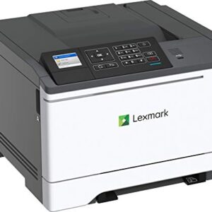 Lexmark C2535dw Color Laser Printer with Duplex Printing, Wireless Connection, and 35 ppm (42CC160), White/ Gray, Medium