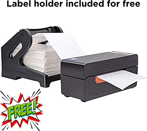 Beeprt BY426BT | High Speed Thermal Label Printer for 4X6 Labels | Bluetooth Enabled | Free Label Holder | Compatible with Windows, MacOS, Android and iOS Systems | 12 Month Free Replacement Warranty…