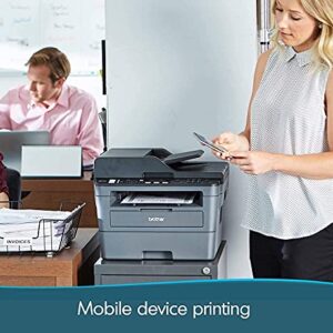 Brother MFC-L2710DW Series Compact Wireless Monochrome Laser All-in-One Printer - Print Copy Scan Fax - Mobile Printing - Auto Duplex Printing - Print Up to 32 Pages/Min - ADF + HDMI Cable