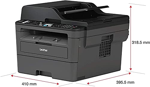 Brother MFC-L2710DW Series Compact Wireless Monochrome Laser All-in-One Printer - Print Copy Scan Fax - Mobile Printing - Auto Duplex Printing - Print Up to 32 Pages/Min - ADF + HDMI Cable