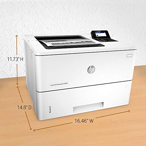 HP Laserjet Enterprise M506n Laser Printer with Built-in Ethernet (F2A68A) (Renewed)