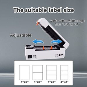 Bluetooth Thermal Label Printer USB 4×6 Shipping Label Printers Free Label Holder for Small Business Printer without ink or ribbon Support Windows, Android, iOS Used for Ebay,Amazon,Shopify,Etsy