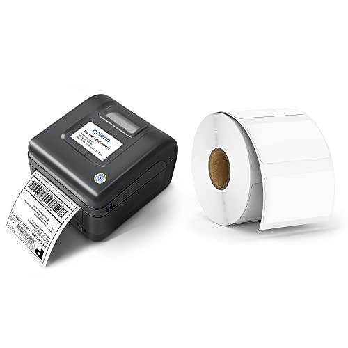 POLONO Label Printer, PL420 4x6 Thermal Printer, High-Speed Shipping Label Printer, Commercial Direct Thermal Printer, 2.25”x1.25” Direct Thermal Label, Self-Adhesive Address Shipping Thermal Stickers