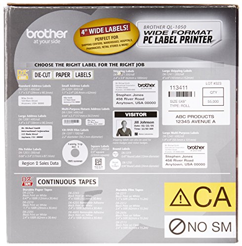 Brother QL-1050 Wide Format PC Label Printer