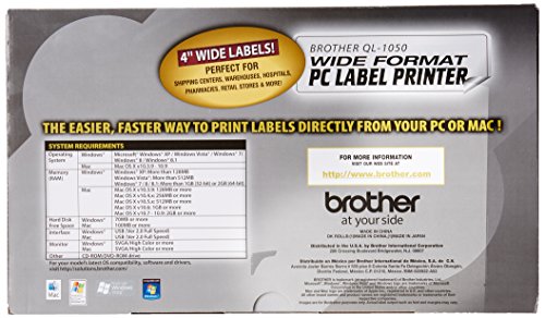 Brother QL-1050 Wide Format PC Label Printer