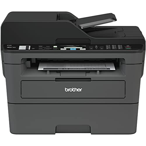 Brother MFC-L2710DW All-in-One Wireless Monochrome Laser Printer, Black - Print Copy Scan Fax - 32 ppm, 2400 x 600 dpi, 50-Sheet ADF, Auto Duplex Printing, Voice Activated, Ethernet