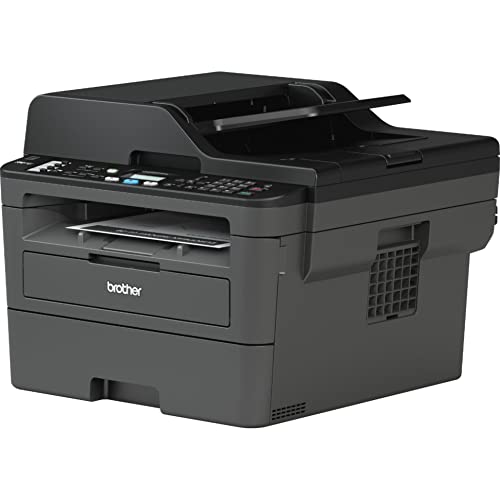 Brother MFC-L2710DW All-in-One Wireless Monochrome Laser Printer, Black - Print Copy Scan Fax - 32 ppm, 2400 x 600 dpi, 50-Sheet ADF, Auto Duplex Printing, Voice Activated, Ethernet