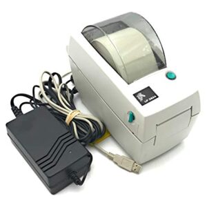 Zebra LP 2824 Printer 2824-21100-0001 W/New Adapter, Power, USB Cables & Test Print