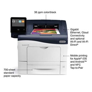 Xerox VersaLink C400/DN Color Laser Printer, letter/legal, up to 36ppm, automatic 2-sided printing, USB/ethernet, 550 sheet tray, 150 sheet multi purpose tray (Renewed)