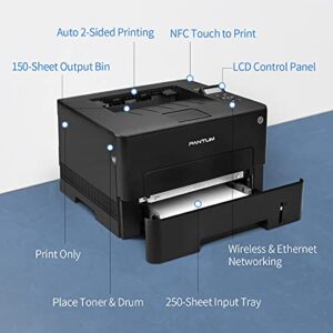 Pantum Laser Printer Black and White Wireless Printer, Auto Two-Sided Printing, P3302DW 35 Pages Per Minute(V9N61A)