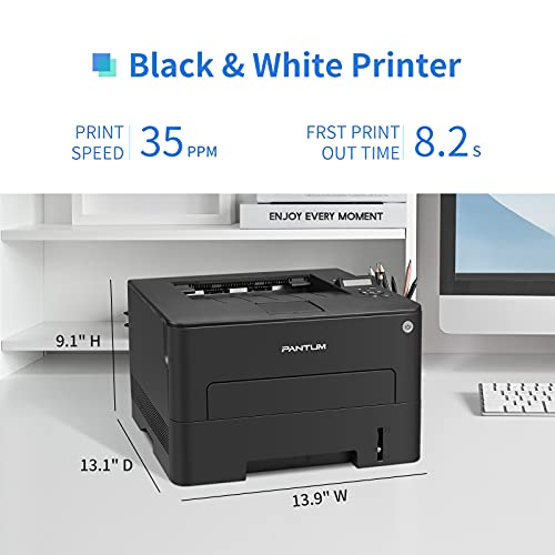 Pantum Laser Printer Black and White Wireless Printer, Auto Two-Sided Printing, P3302DW 35 Pages Per Minute(V9N61A)