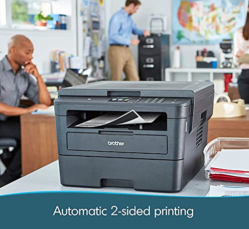 Brother L-2395DW Series Compact Monochrome All-in-One Laser Printer I Print Scan Copy I 2.7" Color LCD I Wireless | Mobile Printing I Auto 2-Sided Printing I 36 ppm + Printer Cable