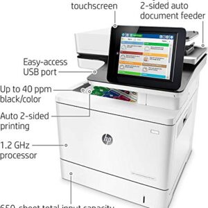 HP Color LaserJet Enterprise M577dn (B5L46A#BGJ) Duplex 3600 dpi USB/Ethernet Laser Multifunction Printer (Renewed)