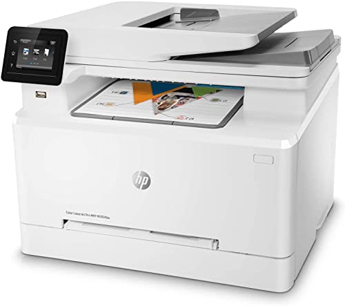 HP Laserjet Pro MFP M283cdwF All-in-One Wireless Color Laser Printer, White - Print Scan Copy Fax - 22 ppm, 600x600 dpi, 8.5x14, Auto 2-Sided Printing, 50-Sheet ADF, Ethernet- External 64GB Drive