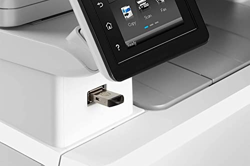 HP Laserjet Pro MFP M283cdwF All-in-One Wireless Color Laser Printer, White - Print Scan Copy Fax - 22 ppm, 600x600 dpi, 8.5x14, Auto 2-Sided Printing, 50-Sheet ADF, Ethernet- External 64GB Drive