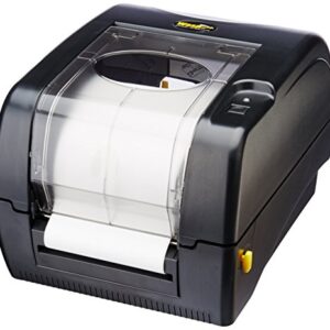 Wasp WPL305 Monochrome Direct Thermal Label Printer with Reflective Media Sensor, 5 in/s Print Speed, 203 dpi Print Resolution, 4.25" Print Width, 110/220V AC