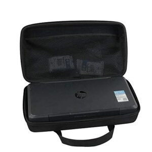 hermitshell hard eva travel case fits hp officejet 200 portable printer wireless & mobile printing (cz993a)