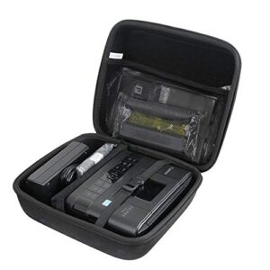 adada hard travel case for canon selphy cp1300 / cp1200 wireless compact color photo printer