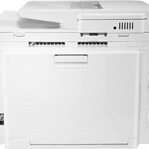 HP Color Laserjet Pro M283cdw Wireless All-in-One Laser Printer-Remote Mobile Print-Print Scan Copy Fax- Auto 2-Sided Printing, 22 ppm, 600x600DPI, 260-Sheet, 256MB,Bundle with JAWFOAL