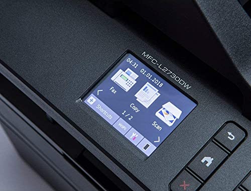 Brother L-2730DW Compact Monochrome All-in-One Laser Printer I Print Copy Scan Fax I Wireless I Mobile Printing I Auto 2-Sided Printing I ADF I 2.7" Touchscreen I Print Up to 36 ppm + Printer Cable