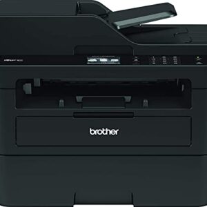 Brother L-2730DW Compact Monochrome All-in-One Laser Printer I Print Copy Scan Fax I Wireless I Mobile Printing I Auto 2-Sided Printing I ADF I 2.7" Touchscreen I Print Up to 36 ppm + Printer Cable