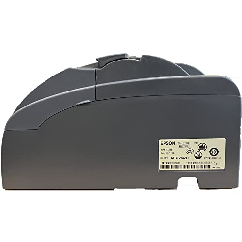 Epson TM-U220B Dot Matrix Compact POS Impact Receipt and Kitchen Label Printer - DK Port and Ethernet Connectivity - Print Speeds up to 6.0 lps, 4 Lines Per Second, Auto-Cutter, MPOS