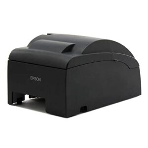 Epson TM-U220B Dot Matrix Compact POS Impact Receipt and Kitchen Label Printer - DK Port and Ethernet Connectivity - Print Speeds up to 6.0 lps, 4 Lines Per Second, Auto-Cutter, MPOS