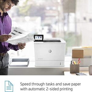 HP Laserjet Enterprise M611dn Single-Function Wired Monochrome Laser Printer, White - Print only - Ethernet, USB, 4.3" Touchscreen, 65 ppm, 1200x1200 dpi, Auto Duplex Printing - Cbmou External Webcam