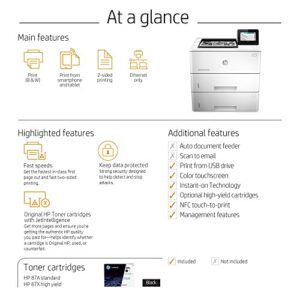 HP LaserJet Enterprise M506x Wireless Monochrome Printer, (F2A70A)