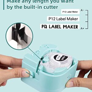 Phomemo P12 PRO Portable Label Maker Machine with Tape, Wireless Bluetooth Labeler, Home, Kitchen, Office, and Storage Organizer, Rechargeable, Custom, Label Maker Available in Multiple Templates Icon