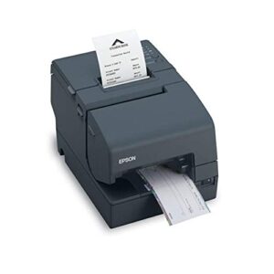 epson c31cb25a7881 tm-h6000iv multifunction printer, 9 pin, micr and drop in validation, ethernet/usb interfaces, dark gray (renewed)