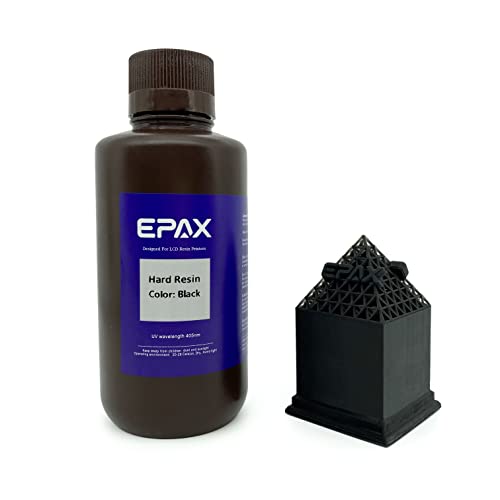 EPAX 3D Printer Hard Resin for LCD 3D Printers, 1KG Black