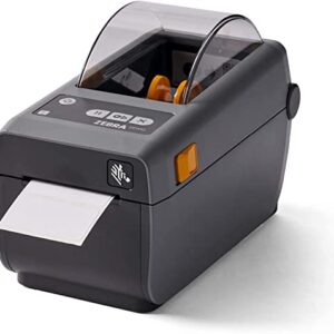 ZEBRA ZD410 Direct Thermal Only Barcode Label Desktop Printer - Ethernet, Bluetooth, USB and USB Host Connectivity, 2" Print Width, 203 DPI, 6 IPS, Monochrome - ZD41022-D01E00EZ JTTANDS