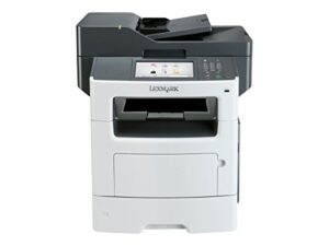 lexmark mx611de monochrome printer with scanner, copier and fax – 35s6701,gray/white