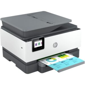 HP OfficeJet Pro 9015e Wireless All-in-One Printer with Color Photo Print, Copy, Scan, Fax, Auto 2-Sided Printing, Mobile 1G5L3A Bundle with DGE USB Print Cable + Business Software Kit