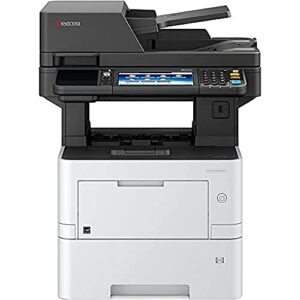 kyocera 1102v32us0 ecosys m3645idn multifunctional b/w printer, up to 47 ppm, 200 dpi printing quality, 150000 pages a month, mobile printing support