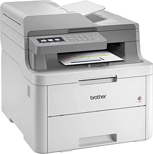 Brother MFC-L3710CW Compact Digital Color All-in-One Wireless Laser Printer, 19ppm, AirPrint, Hi-Speed USB 2.0, Wi-Fi Direct, 3.7" Color Touchscreen, Amazon Dash Replenishment Ready, Durlyfish